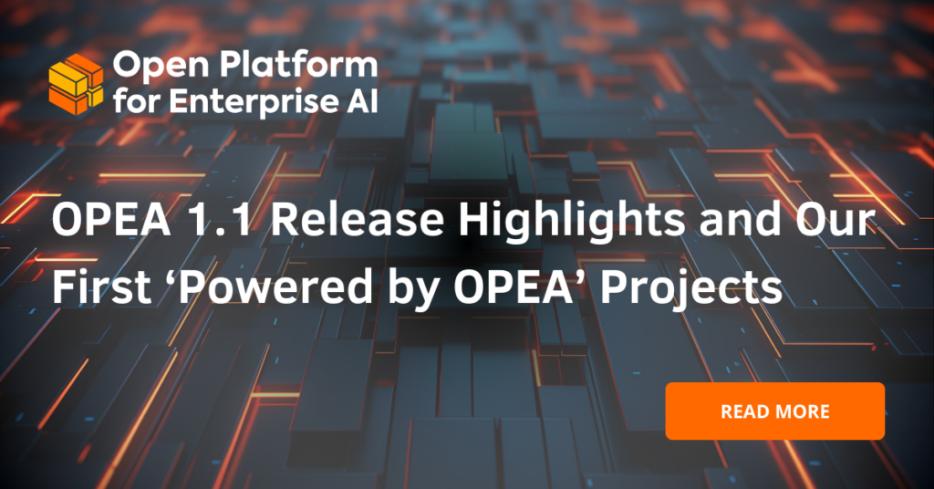 Blog – Open Platform for Enterprise AI (OPEA)
